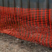 China Orange HDPE Plastic Safety Barrier Fence 1x50m Roll Snow Fence UV Stabilized for sale