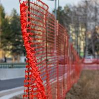 China HDPE Orange Plastic Road Safety Fence Net Warning Mesh Barrier 1x50m 100gsm for sale