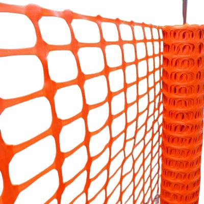China Orange HDPE Safety Barrier Fence Net 1x50m UV Stabilized Construction Site Fencing for sale