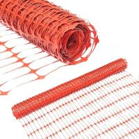 China HDPE Plastic Safety Barrier Fence 1m x 50m Orange UV Stabilized Construction Site Fencing for sale