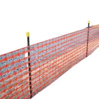 China Orange HDPE Safety Warning Net Barrier Mesh Fence 1x50m Roll 80gsm UV Stabilized for sale