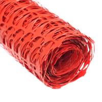 China Orange HDPE Safety Warning Net Barrier Mesh Fence 1x50m Roll 80gsm UV Stabilized for sale