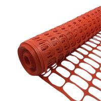 China Orange HDPE Plastic Mesh Fence 1x50m Roll UV Stabilized Safety Barrier Net for Construction Snow Fence for sale