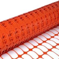 China HDPE Orange Safety Fence Net 1m x 50m UV Stabilized Barrier Mesh for Construction Sites for sale