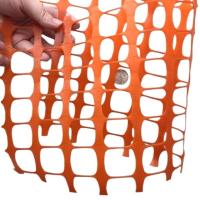China HDPE Orange Safety Fence Barrier Net 1m x 50m UV Stabilized Snow Fencing for sale