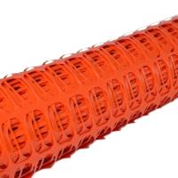 China HDPE Orange Safety Fence Barrier Net 1m x 50m UV Stabilized Snow Fencing for sale