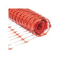 China HDPE Orange Plastic Safety Fence Mesh 1m x 50m UV Stabilized Barrier Netting for sale
