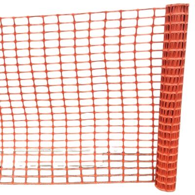 China HDPE Orange Plastic Safety Fence Mesh 1m x 50m UV Stabilized Barrier Netting for sale