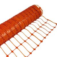 China HDPE Orange Plastic Safety Fence Mesh 1m x 50m UV Stabilized Barrier Netting for Construction for sale