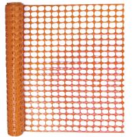 China Orange HDPE Plastic Safety Net 1x50m Roll UV Stabilized Warning Barrier Mesh for Construction Snow Fence for sale