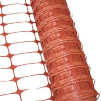 China Orange HDPE Safety Barrier Fence Net 1m x 50m UV Stabilized Construction Warning Fence for sale