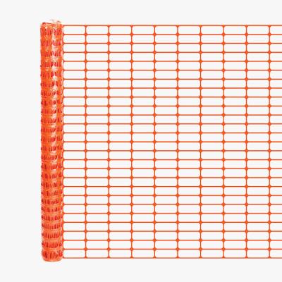 China HDPE Orange Safety Barrier Fence Net 1x50m Roll UV Stabilized Snow Fencing for sale