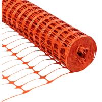 China HDPE Orange Plastic Safety Barrier Fence Net 1m x 50m UV Stabilized Snow Fence for sale