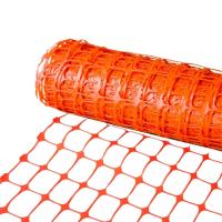 China HDPE Orange Plastic Safety Barrier Fence 1m x 50m UV Stabilized Temporary Construction Fencing for sale
