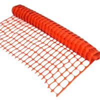 China HDPE Orange Plastic Safety Barrier Fence 1m x 50m UV Stabilized Temporary Construction Fencing for sale