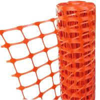 China HDPE Orange Plastic Safety Barrier Fence 1m x 50m UV Stabilized Temporary Construction Fencing for sale