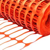 China HDPE Orange Safety Barrier Fence 1m x 50m UV Stabilized Snow Fencing for sale
