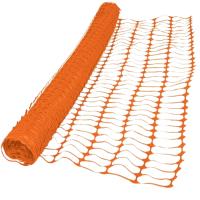 China HDPE Orange Safety Barrier Fence 1m x 50m UV Stabilized Snow Fencing for sale
