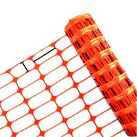 China HDPE Orange Safety Barrier Fence 1m x 50m UV Stabilized Snow Fencing for sale