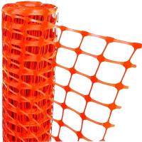 China HDPE Orange Snow Fence Barrier Mesh Net 1x50m Roll UV Stabilized Safety Fencing for sale