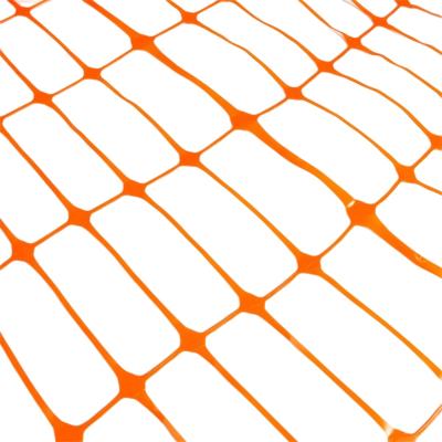 China HDPE Orange Plastic Garden Mesh Fence 1m x 50m UV Stabilized Safety Barrier for sale