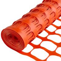 China HDPE Orange Plastic Garden Mesh Fence 1m x 50m UV Stabilized Safety Barrier for sale