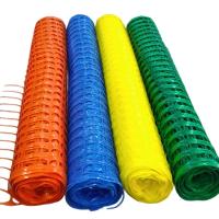 China HDPE Orange Safety Barrier Fence 1x50m Roll UV Stabilized Construction Warning Net for sale