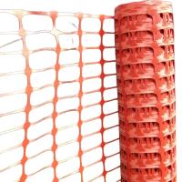 China 1x50m Orange HDPE Plastic Snow Fence UV Stabilized Construction Safety Barrier Net 60gsm for sale