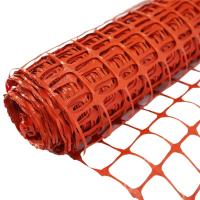 China 1x50m HDPE Orange Safety Barrier Fence 100gsm UV Stabilized Snow Mesh Netting for sale