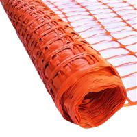China 1x50m HDPE Orange Safety Barrier Fence 100gsm UV Stabilized Snow Mesh Netting for sale