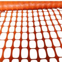 China 1x50m HDPE Orange Safety Barrier Fence 100gsm UV Stabilized Snow Mesh Netting for sale