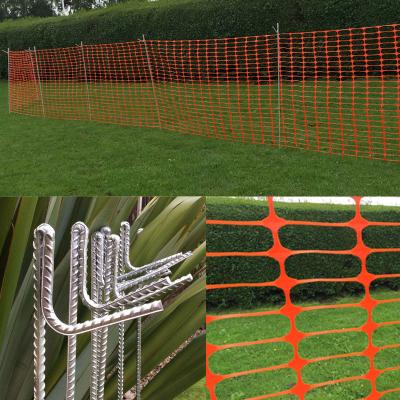 China HDPE UV Stabilized Orange Safety Barrier Fence Mesh 1x50m Roll for Construction Snow Fencing for sale
