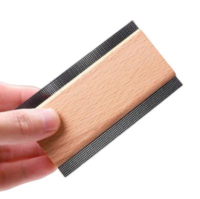 China Natural Beech Wood Cashmere Sweater Comb 75x45mm Fuzz Remover for Fabric Pilling for sale