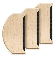 China Wooden Cashmere Sweater Comb 7.5x4.5cm for Fabric Pilling Removal for sale