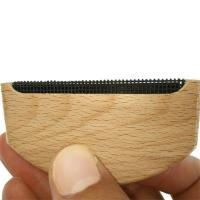 China Natural Wood Cashmere Comb for Sweater Pilling Removal 75x45mm for sale