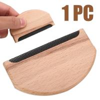 China Wholesale Custom Logo Wooden Cashmere Comb Wool Comb Pilling Remover 75x45mm for sale