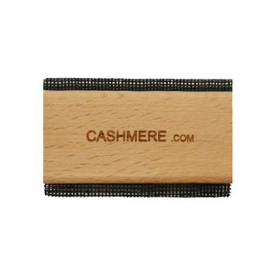 China Wholesale Custom Logo Wooden Cashmere Comb 75x45mm Eco Friendly Fabric Fuzz Remover for sale