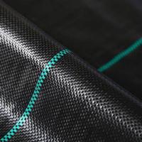 China PP Woven Weed Mat Ground Cover 90gsm UV Treated Agriculture Anti Weed Fabric 0.4m-6m Width for sale