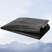 China PP Woven Weed Barrier Ground Cover Fabric 90gsm UV Treated 0.4m-6m Width for sale