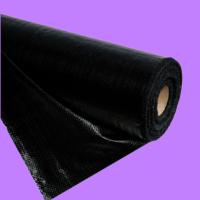 China Anti Weed Mat Plastic Mulch Film Agricultural Black Ground Cover 90gsm 1m Width for sale