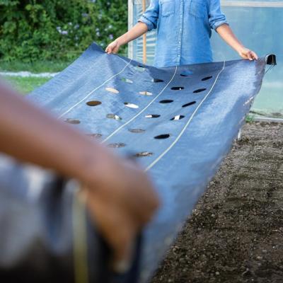 China Heavy Duty PP Woven Weed Mat 90gsm UV Resistant Ground Cover Fabric 2m Wide for sale