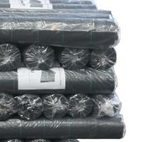 China PP Woven Weed Barrier Ground Cover Fabric 90gsm 1m x 50m UV Treated for sale