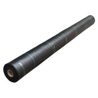 China PP Woven Weed Control Mat 100gsm UV Resistant Ground Cover Fabric 2m Width for sale