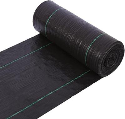 China UV Treated PP Woven Weed Control Mat 90gsm 1m x 50m Anti Grass Ground Cover for sale
