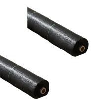 China Anti Weed Mat Plastic Mulch Film Agricultural Black Ground Cover 90gsm 1m Width for sale