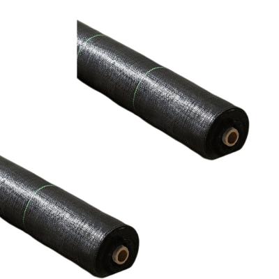 China Anti Weed Mat Plastic Mulch Film Agricultural Black Ground Cover 90gsm 1m Width for sale