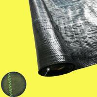 China Anti Weed Mat Plastic Mulch Film Agricultural Black Ground Cover 90gsm 1m Width for sale