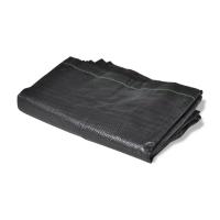China Reflective White Polyethylene Woven Ground Cover Weed Mat 90gsm 1.6m Width for sale