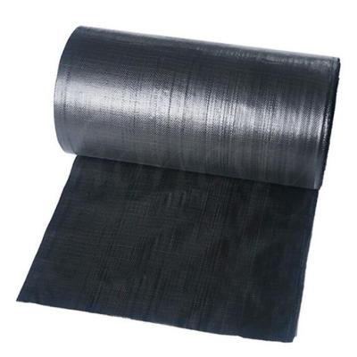 China PP Woven Weed Control Fabric 90gsm UV Treated Ground Cover Mat 0.4m-6m Width for sale