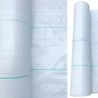 China 100% Virgin PP Anti Weed Mat 90gsm UV Treated Weed Barrier Fabric 0.5m-5m Width for sale